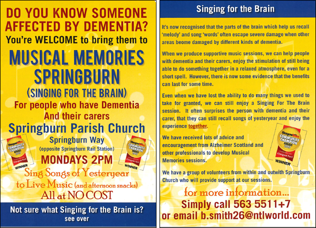 Bob Doris for Maryhill and Springburn - Informing the new Dementia Strategy